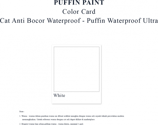 Puffin Waterproof Ultra | Puffin Paint